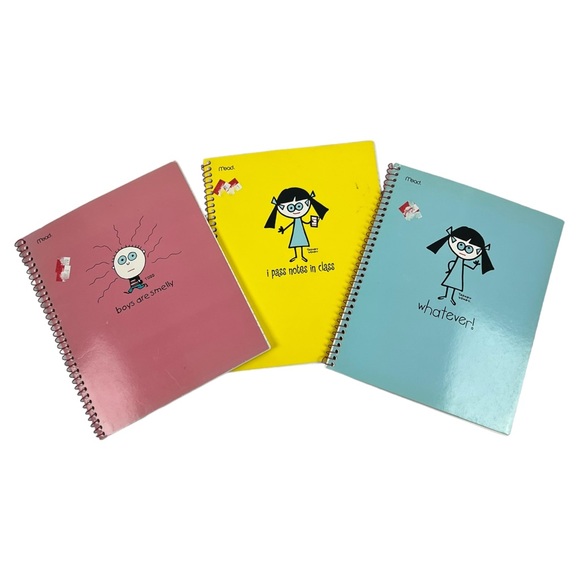 Vintage | Office | Deadstock Vtg Y2k Set Of 3 Notebook Trendy Wendy ...